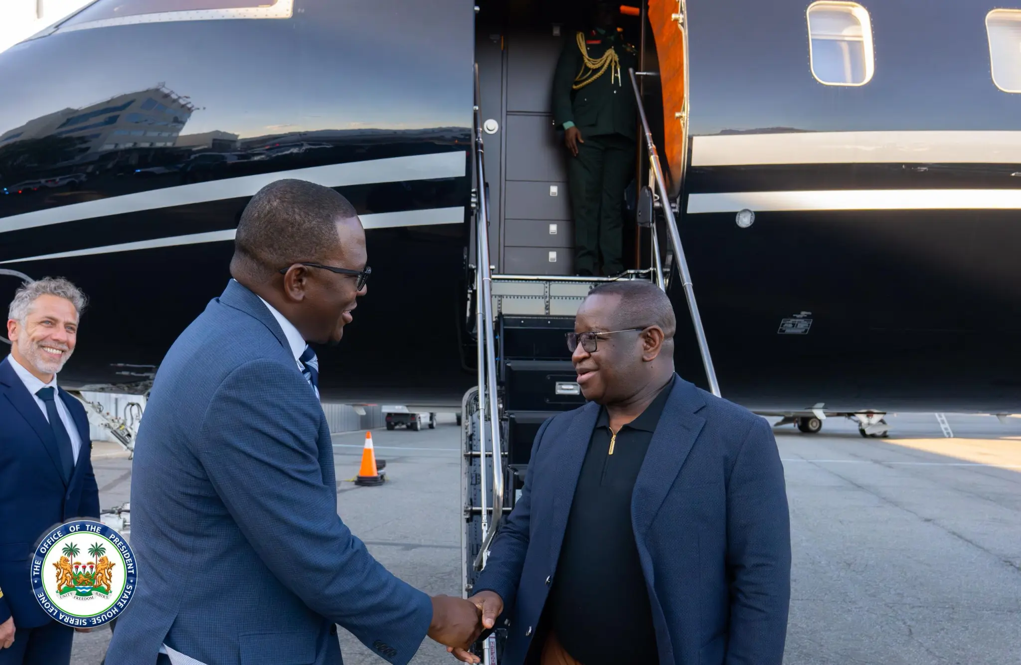 Sierra Leone’s President Julius Maada Bio Arrives In New York Ahead Of ...